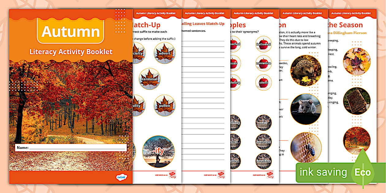Level 4 Autumn Literacy Activity Booklet (teacher made)