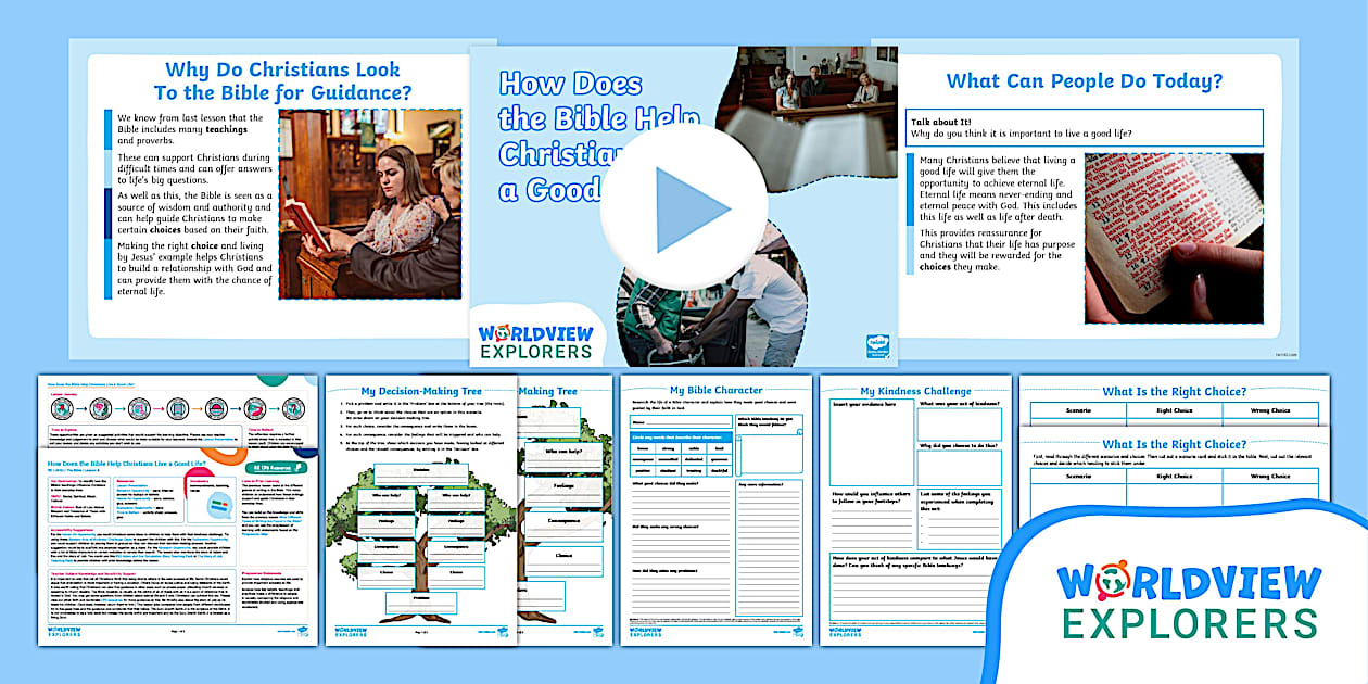 RE: The Bible: UKS2 Lesson Pack 4 (professor feito) - Twinkl