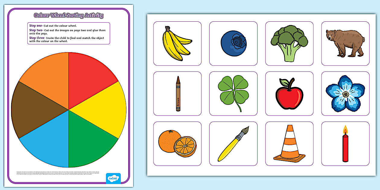 Colour Wheel Sorting Activity (teacher made) - Twinkl