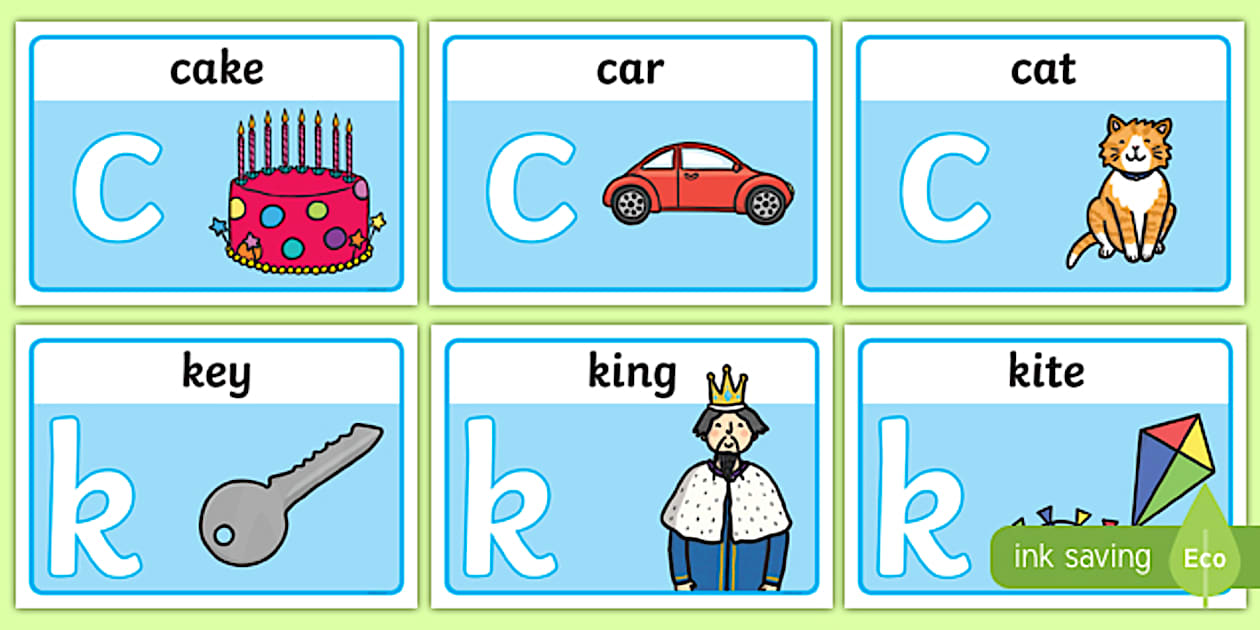 Initial k Sound Modelling Dough Mats (Hecho por educadores)