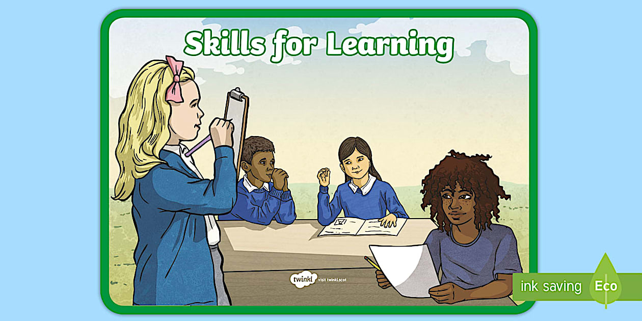 Skills for Learning A4 Display Poster (Teacher-Made)