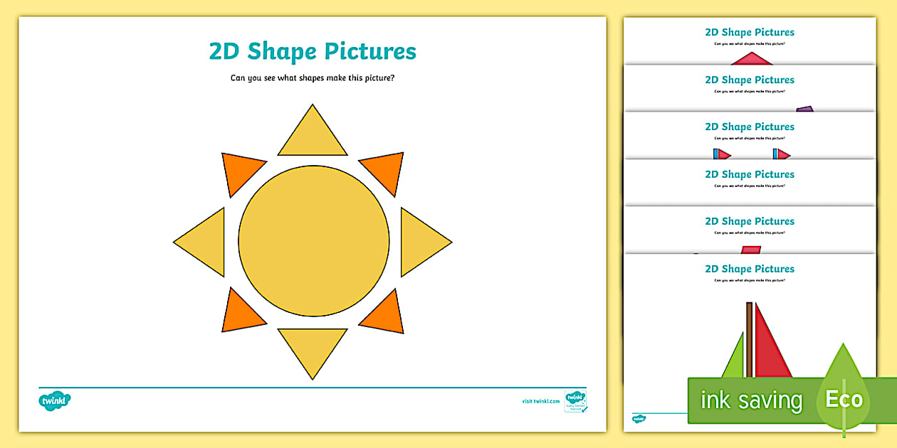 Beach-Themed 2D Shapes Activity Pack (teacher made) - Twinkl
