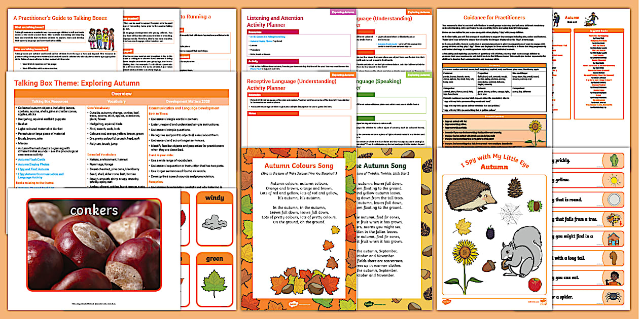 Exploring Autumn: Talking Box Planning Pack | Twinkl