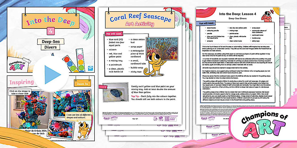 Champions of Art: KS1 into the Deep - Lesson 4