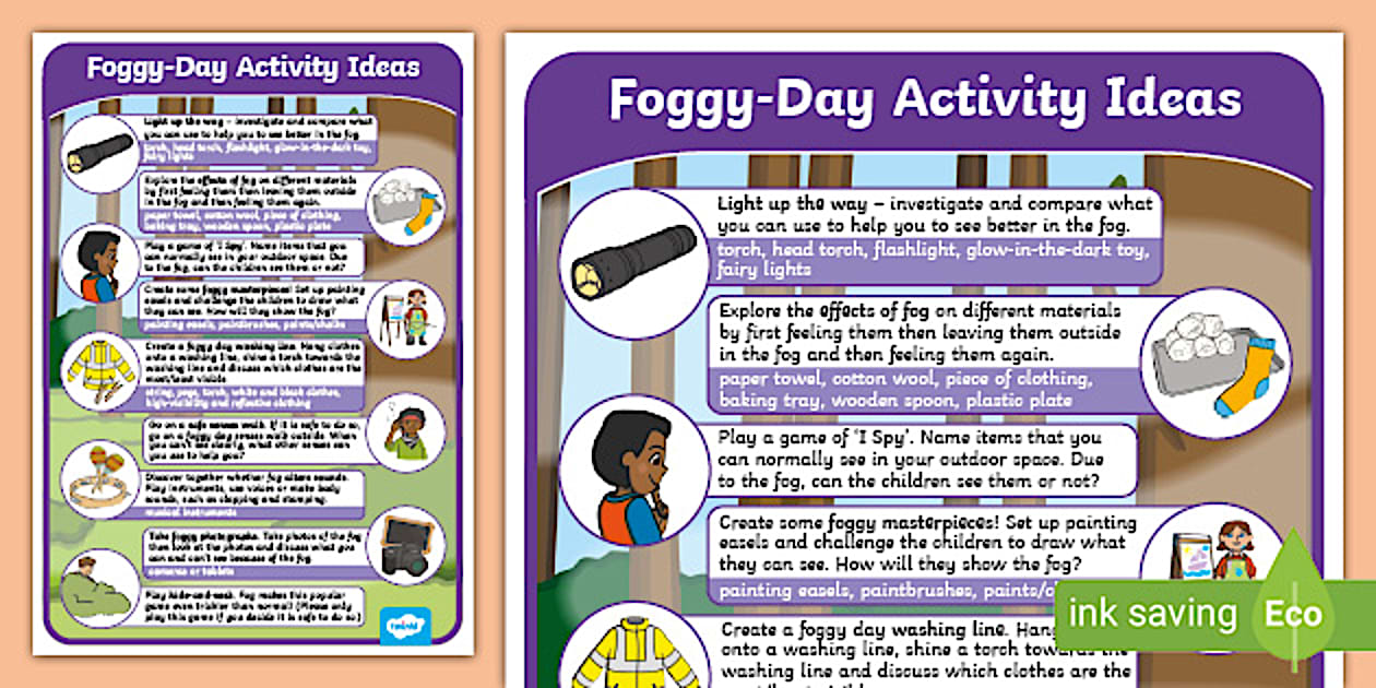 Outdoor Learning: Foggy-Day Activity Ideas (Teacher-Made)