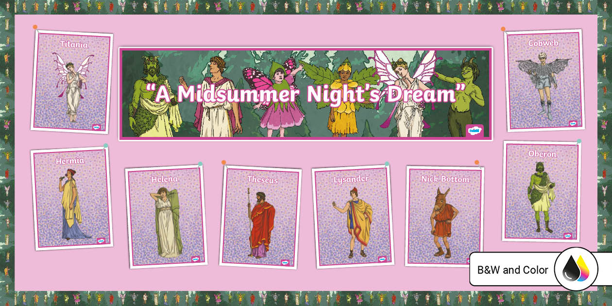 A Midsummer Night's Dream Bulletin Board Pack - Twinkl