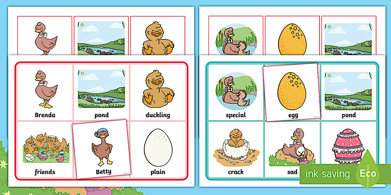 Brenda's Boring Egg Matching Cards (teacher made) - Twinkl