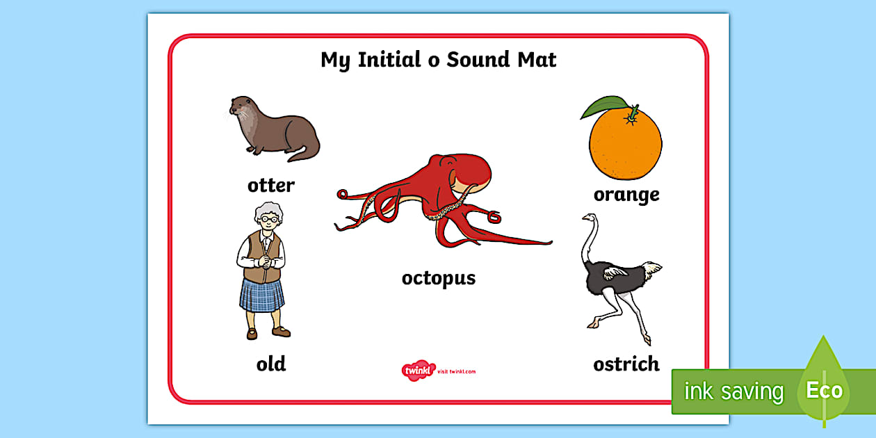Initial o Sound Mat - - Initial o Sound Mat (teacher made)