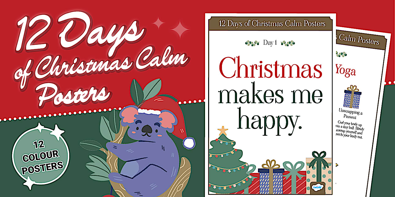 12 Days of Christmas Calm Posters