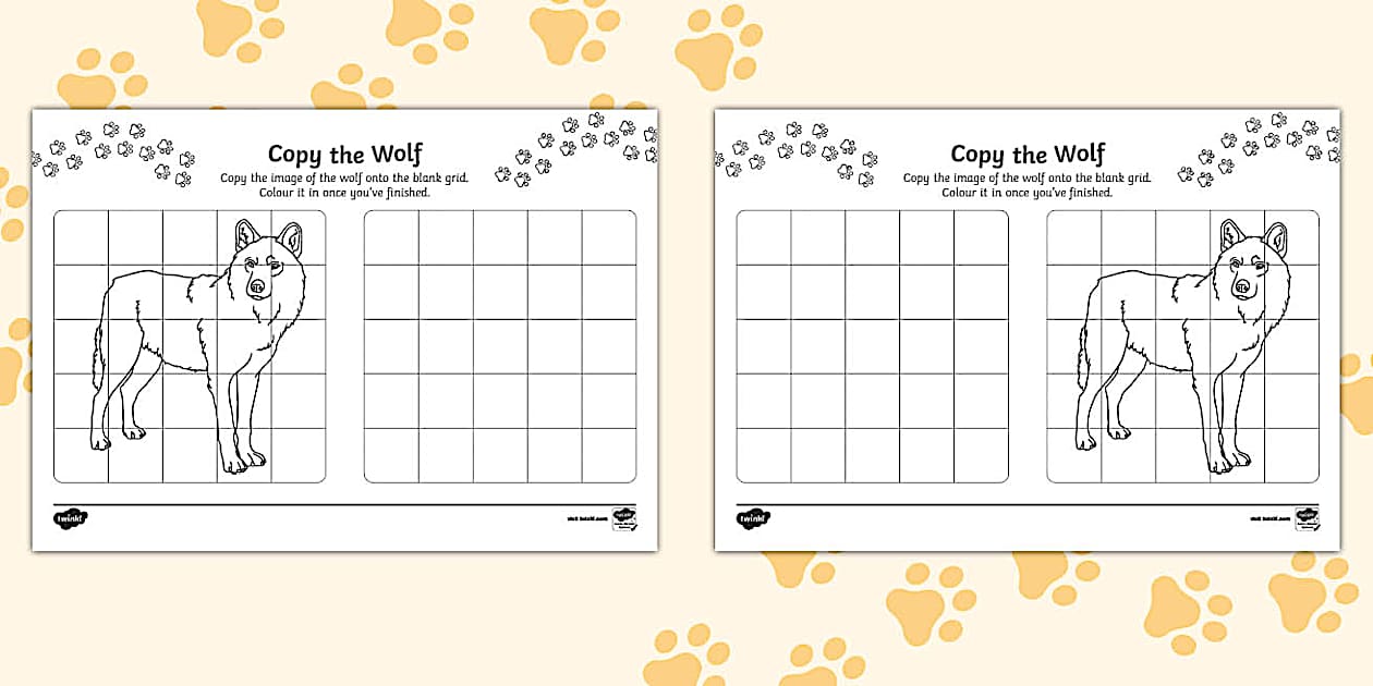 Copy the Wolf Worksheet (teacher made) - Twinkl
