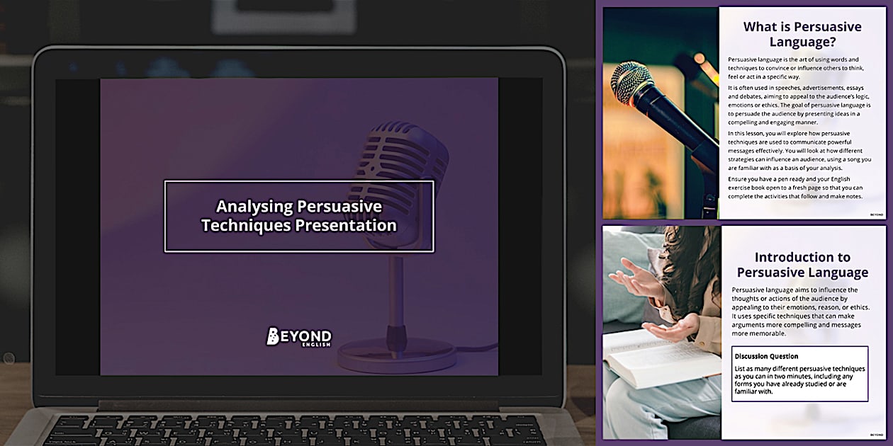 Analysing Persuasive Techniques Presentation (teacher made) Analysing Persuasive Techniques Presentation (teacher made)