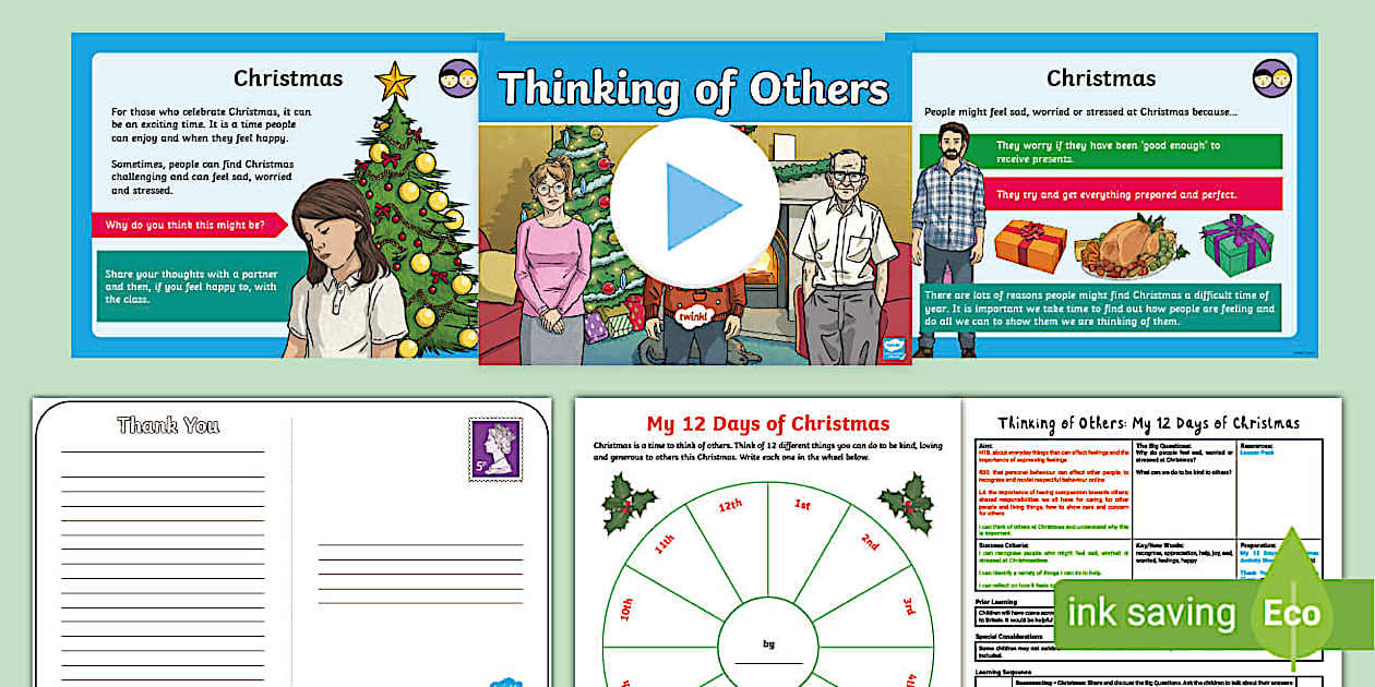 UKS2 PSHE Christmas Lesson | Thinking of Others at Christmas