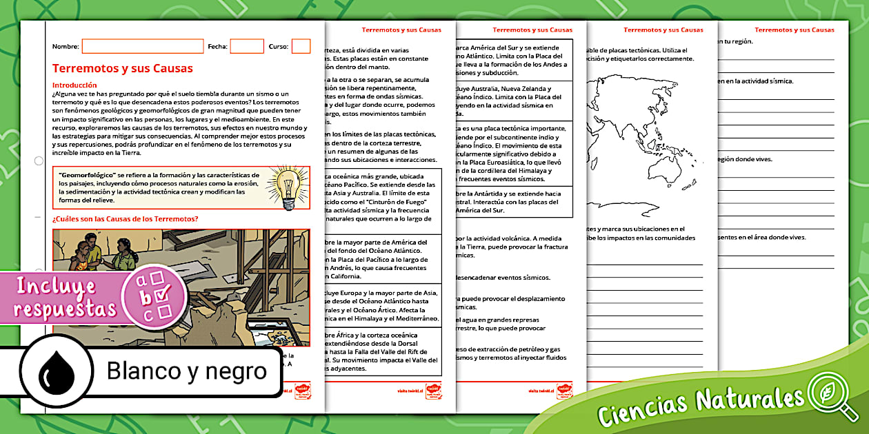 Causas | Terremotos | Subducción | Placas | 7° Básico | OA 9