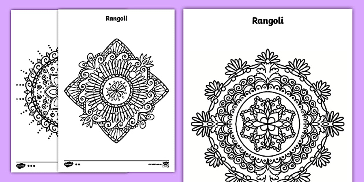 Crash Course Podcast Diwali Differentiated Rangoli Activity