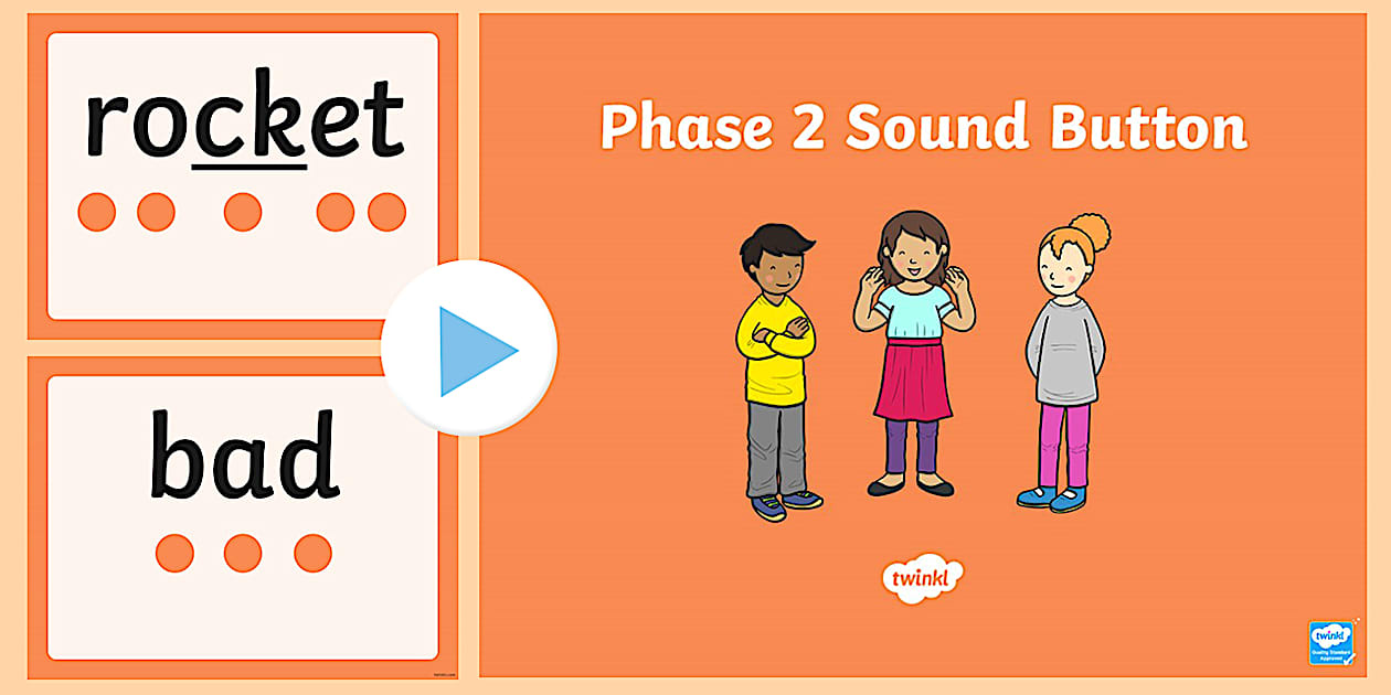 Phase 2 Sound Button PowerPoint - Phase 2 Sound Button Word Cards