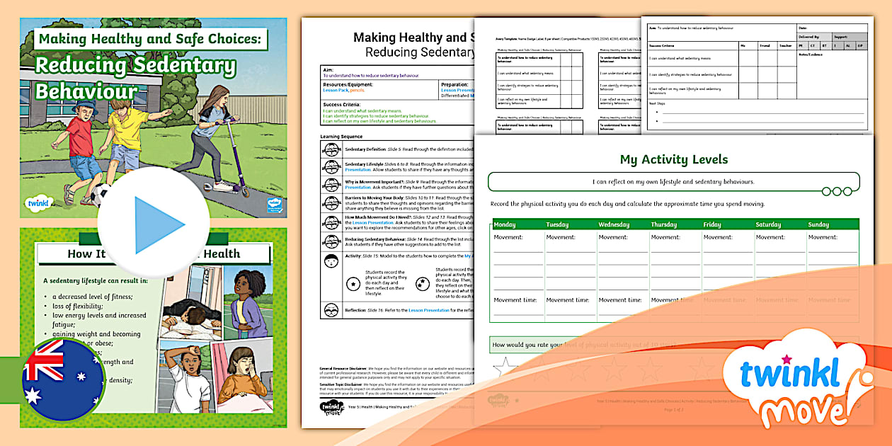 Y5 Health Making Healthy & Safe Choices: Reducing Sedentary Behaviour
