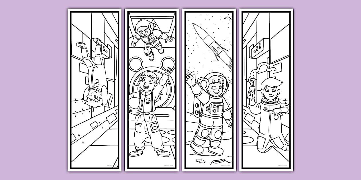Space Astronaut Bookmarks - Twinkl Reading