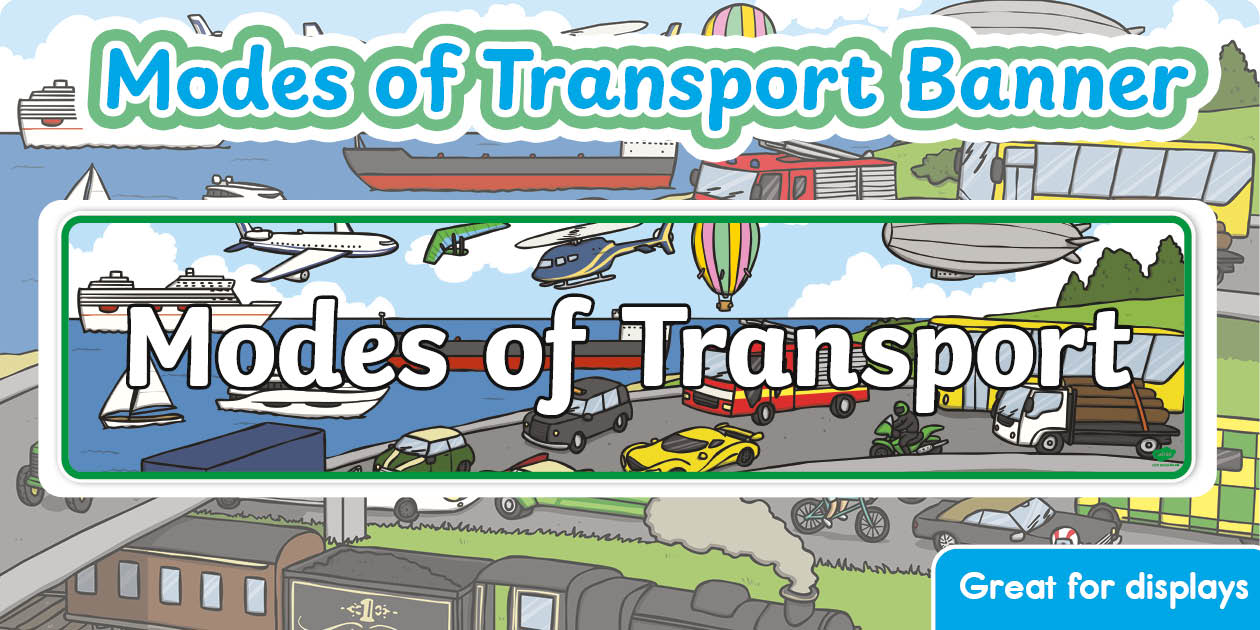 Foundation Phase - Modes of Transport - Display Banner