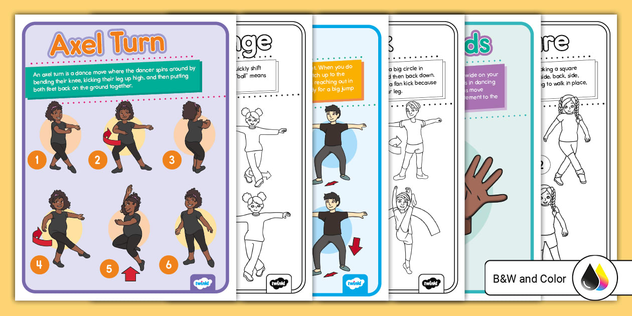 Jazz Dance Vocabulary Posters (teacher made) - Twinkl