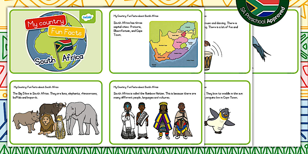 My Country: Fun Facts about South Africa - Twinkl
