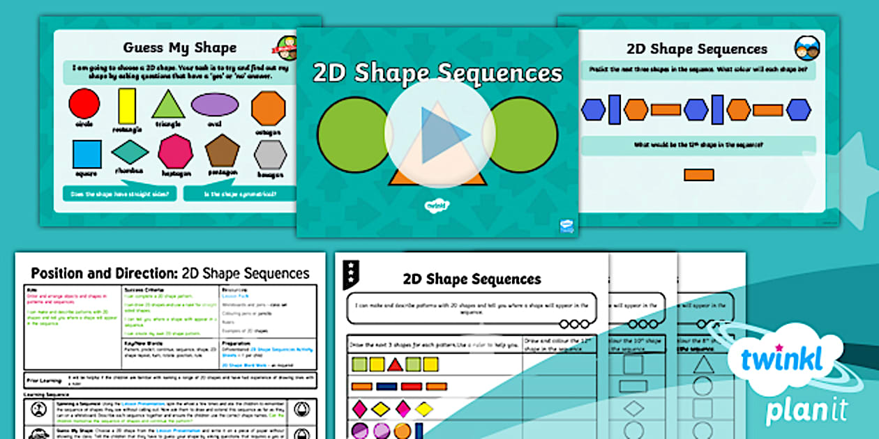 PlanIt Maths Y2 Position and Direction Lesson Pack Pattern and Sequence (2)