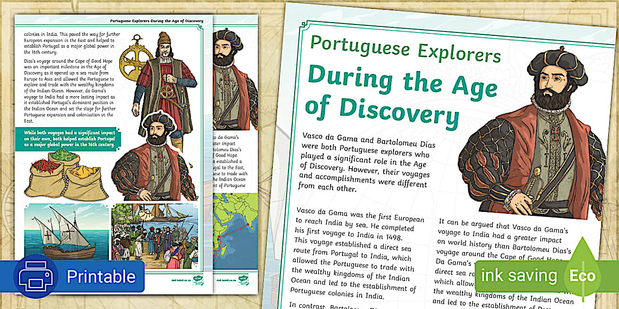 Portuguese Explorers During the Age of Discovery