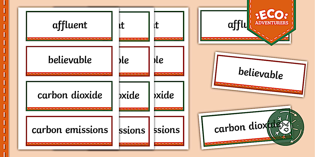 Year 6 Earth's Climate & Cycles: Key Vocabulary Cards