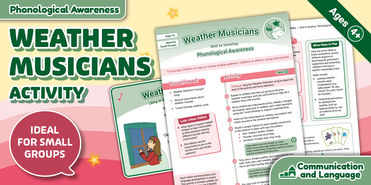 EYFS Communication and Language: Instrumental Patterns