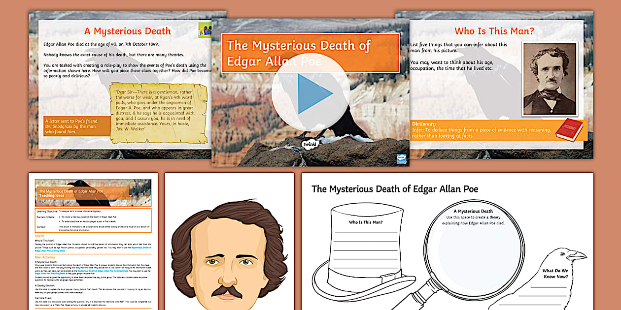 The Mysterious Death of Edgar Allan Poe Lesson Pack