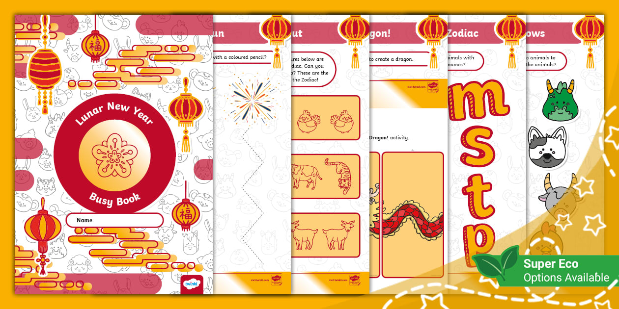 Lunar New Year Busy Book (teacher made) - Twinkl