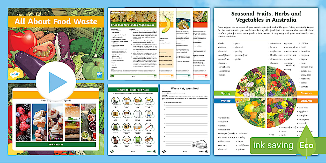 Reducing Food Waste Resource Pack (teacher made) - Twinkl