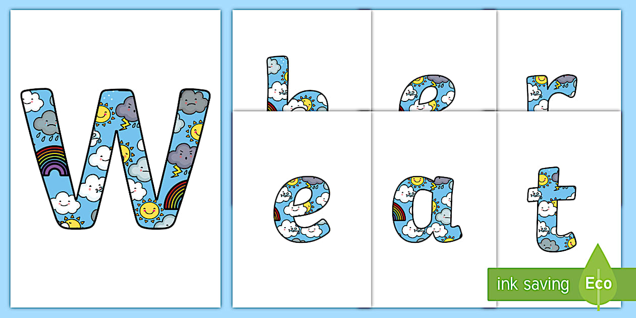 Weather Display Lettering-the weather, display lettering, lettering for