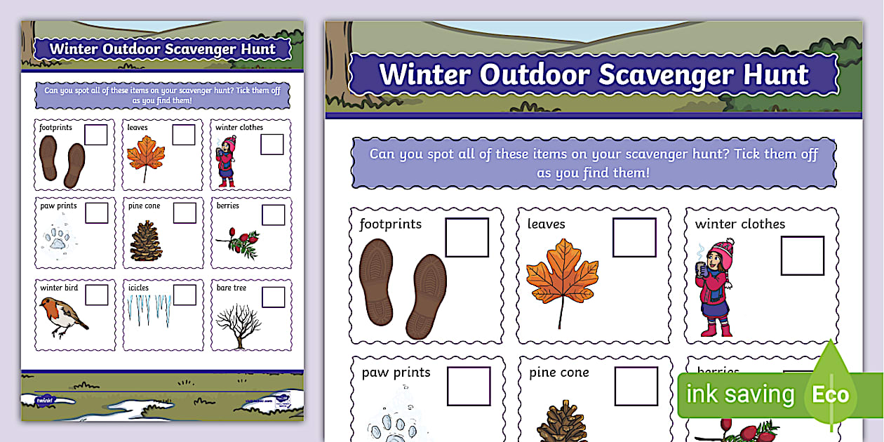 Winter Outdoor Learning Activity | Twinkl Resources - Twinkl