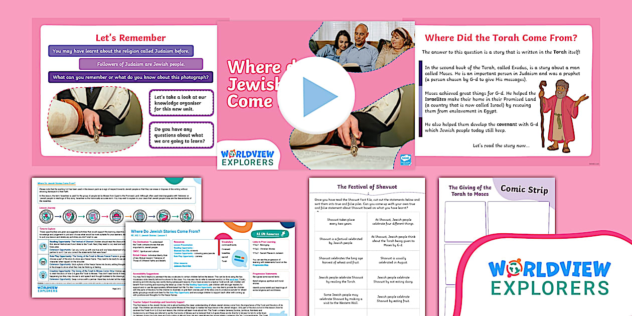 RE: Jewish Stories: KS1 Lesson Pack 1