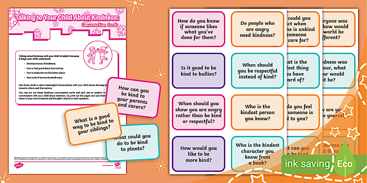 Talking to Your Child About Kindness: Conversation Cards