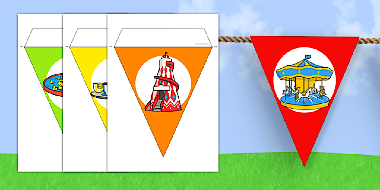 Summer Fair Themed Bunting (Teacher-Made) - Twinkl