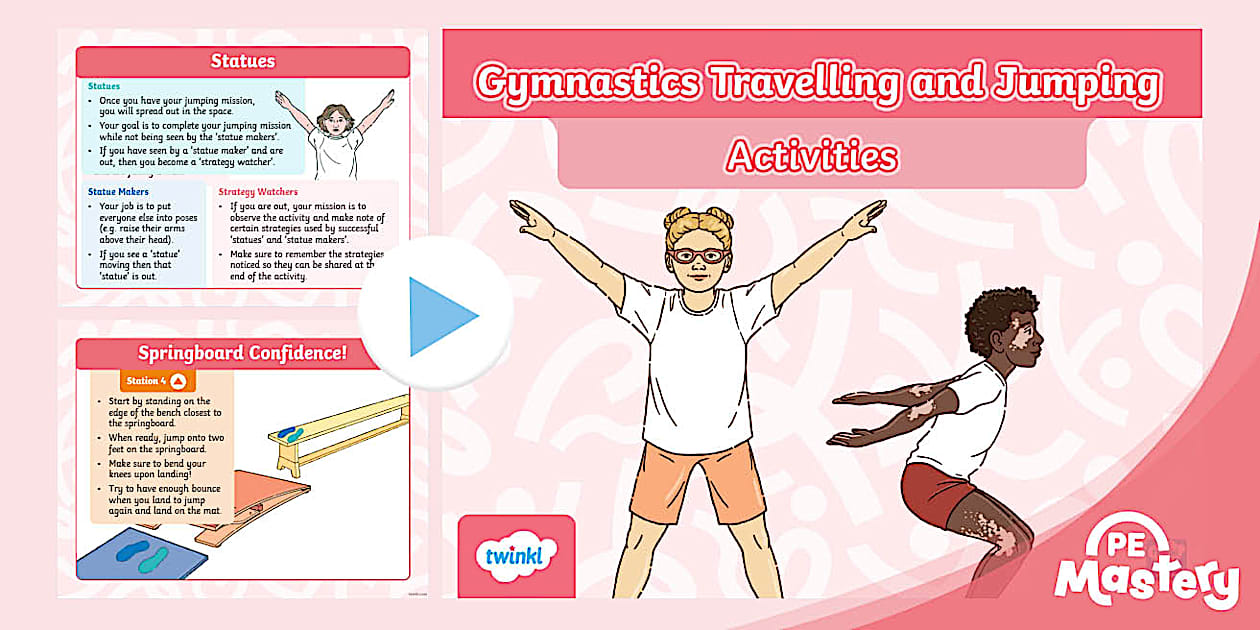Year 2 Travelling and Jumping Activity Pack (teacher made)