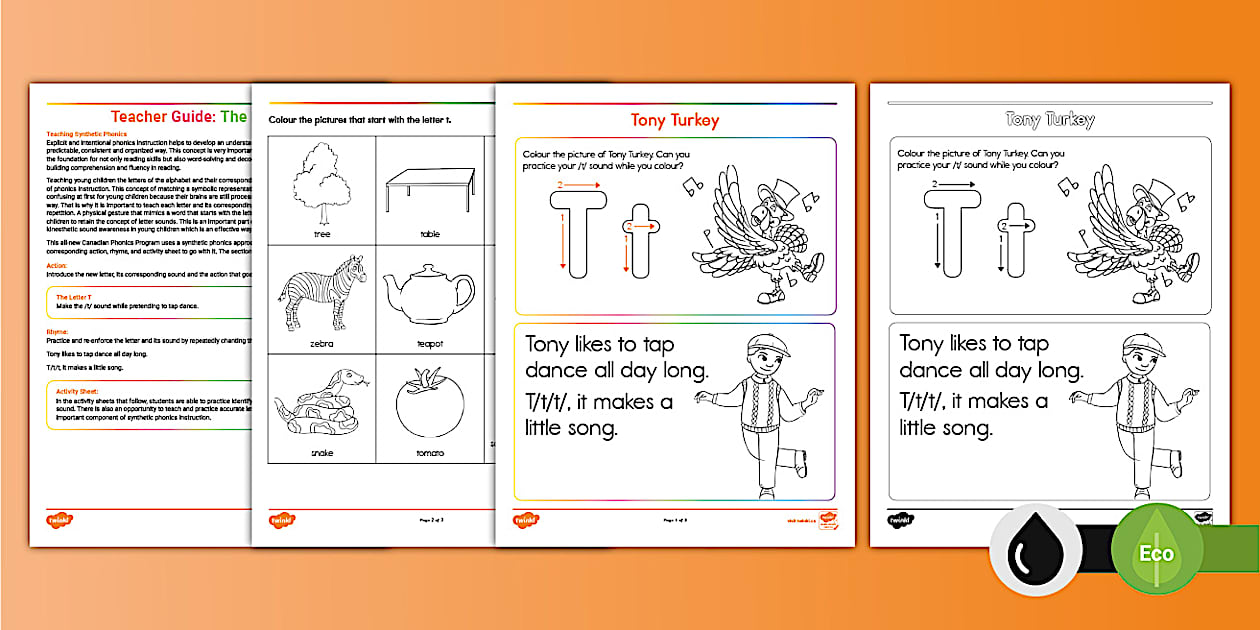 t phonics worksheet - teacher made - Twinkl Canada - Twinkl