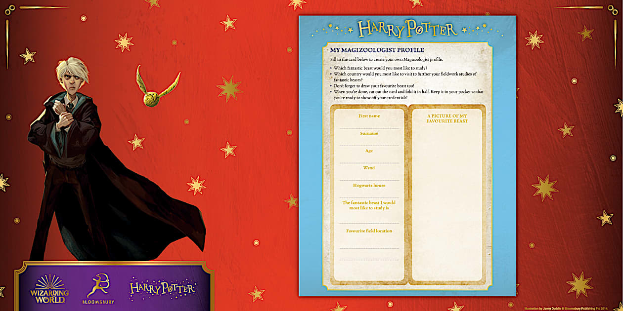 FREE! - Harry Potter: Magizoologist Worksheet Ages 7-11