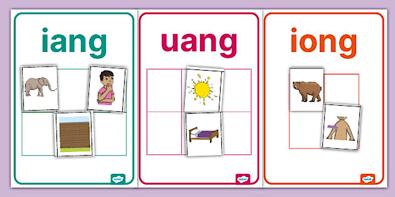 韵母 iang-uang-iong 汉语拼音分类游戏 - Twinkl