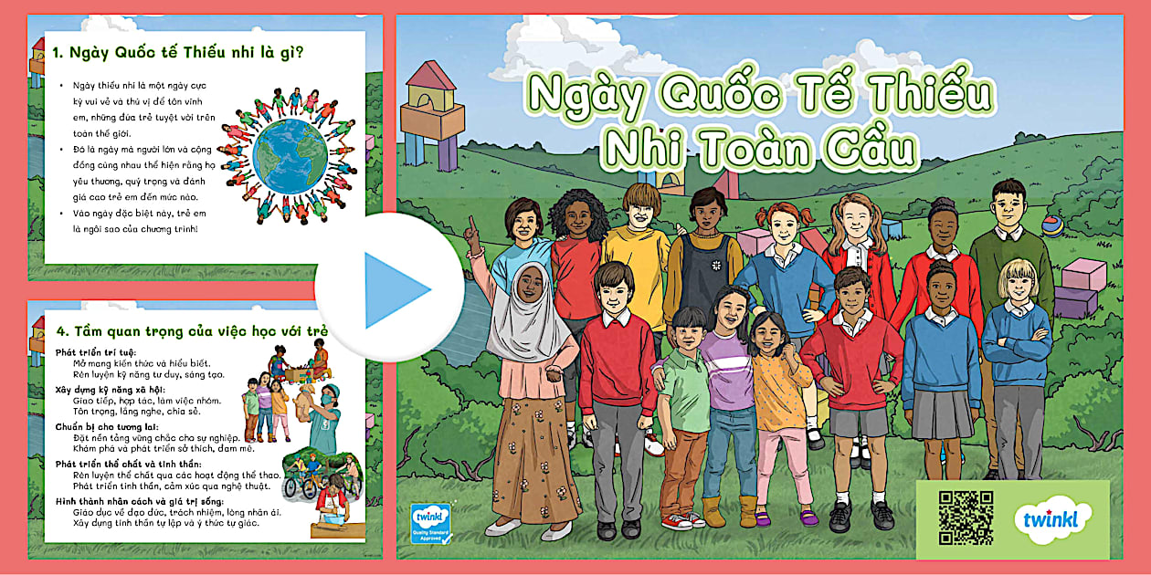 PowerPoint Ngày Quốc Tế Thiếu Nhi Toàn Cầu