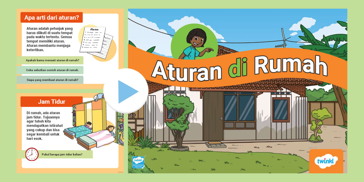 PowerPoint Aturan Keluarga di Rumah (Teacher-Made) - Twinkl