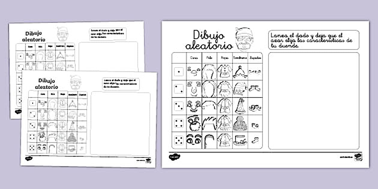 Ficha de actividad: Dibujo aleatorio - Duendes - Twinkl