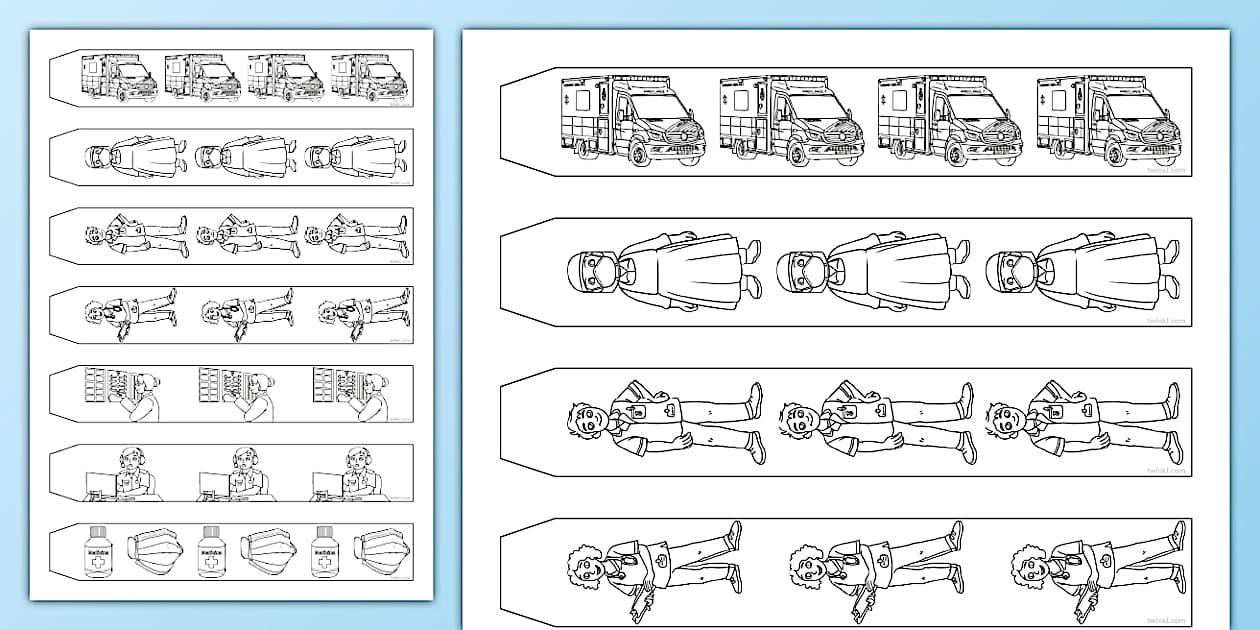 NHS Birthday Colouring Paper Chains (Teacher-Made) - Twinkl