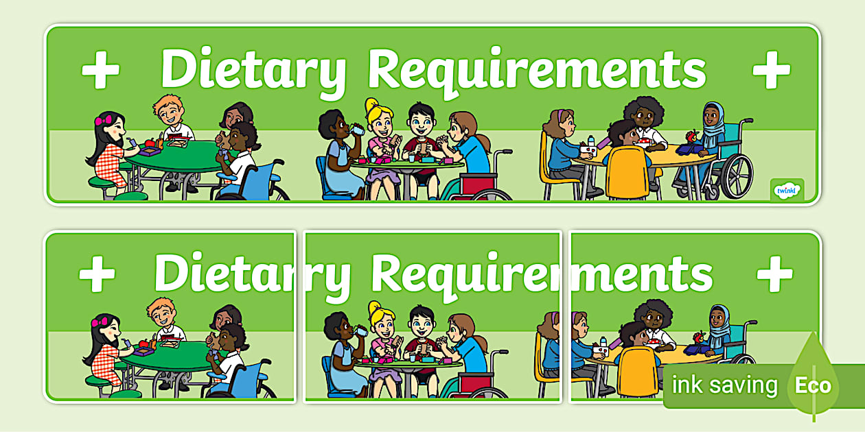Dietary Requirements Banner