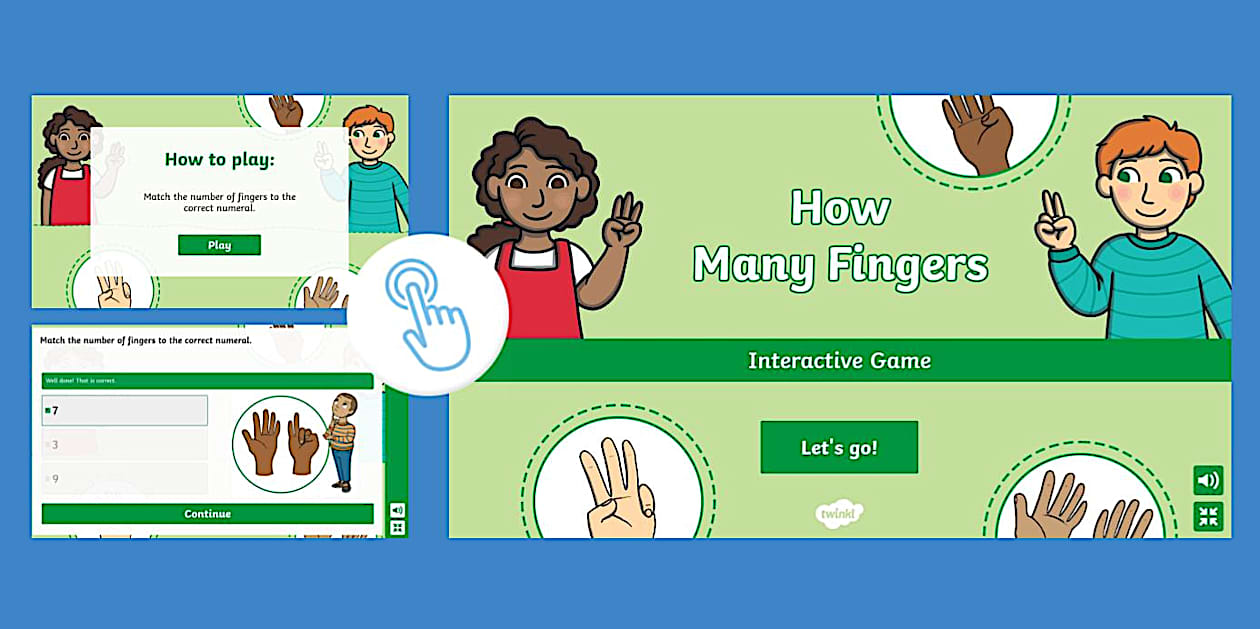 EYFS How Many Fingers? Interactive Game (teacher made)