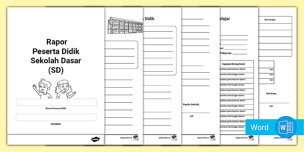 Format Raport Kurikulum Merdeka (Editable) - Twinkl