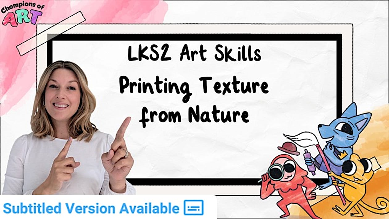 Printing Texture from Nature - Art Concept Video