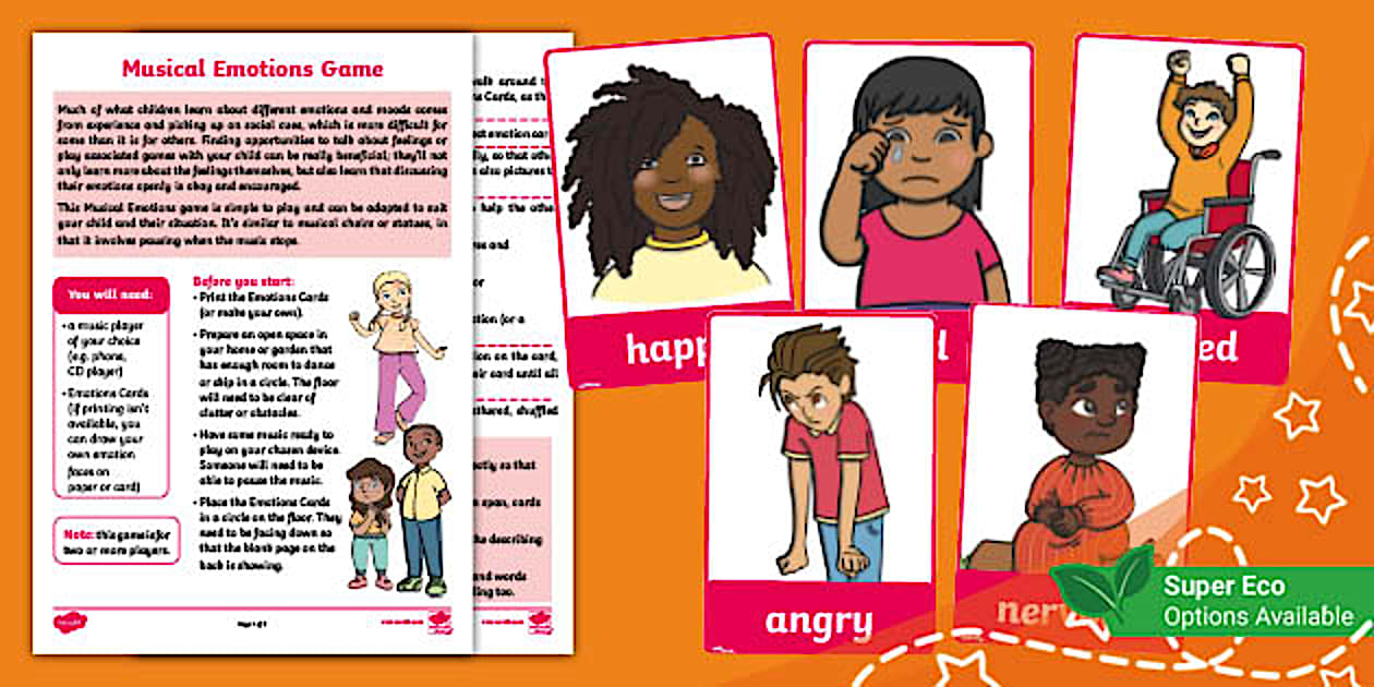 Musical Emotions Game | Family Wellbeing (teacher made)