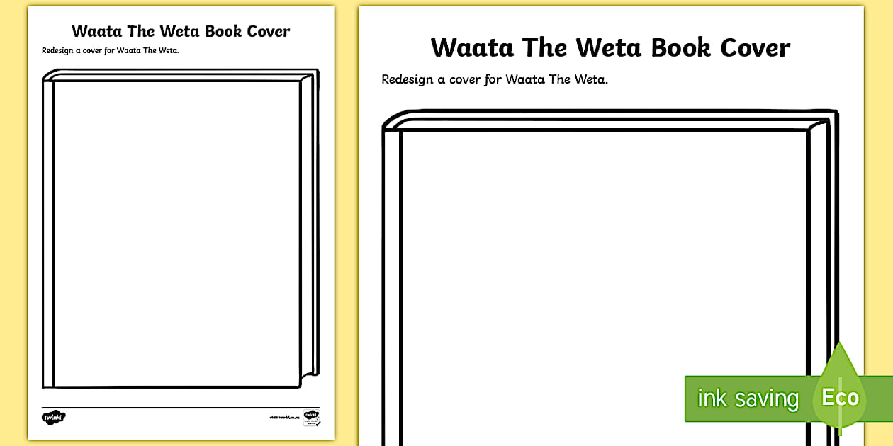 Waata The Weta Book Cover Worksheet (professor feito)
